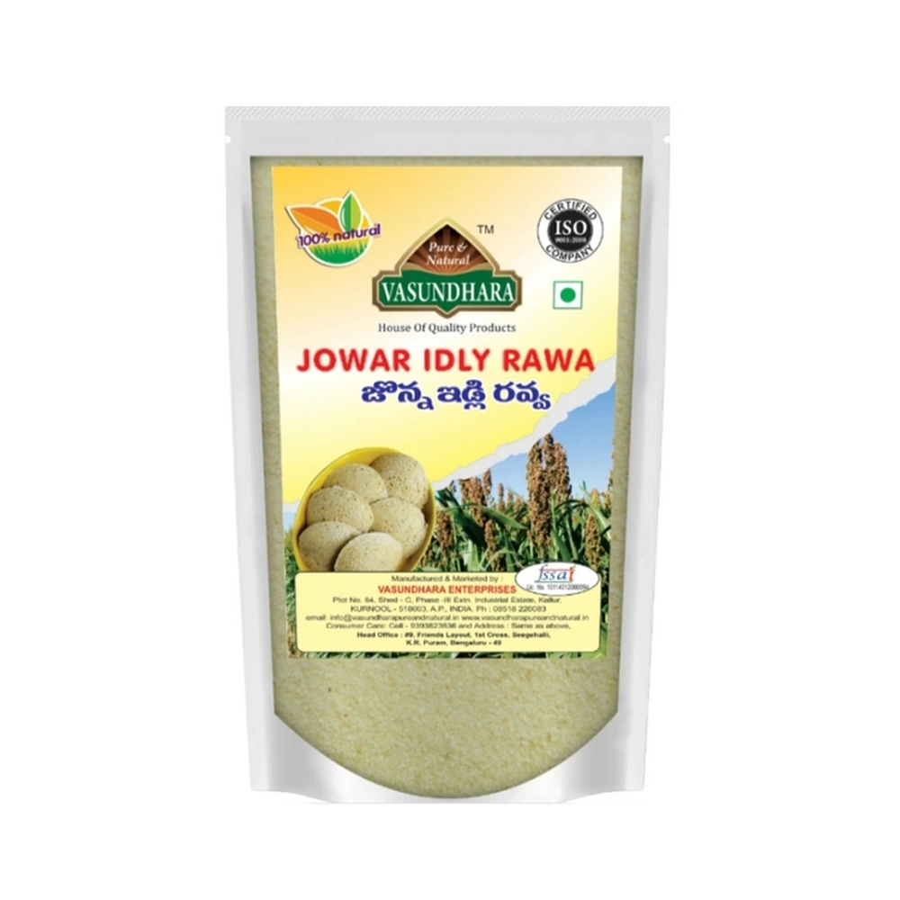 Vasundhara Jowar Idly Rawa- 500gm/ Pack - Rolloverstock